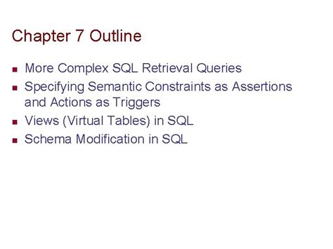 More Sql Complex Queries Triggers Views And Schema
