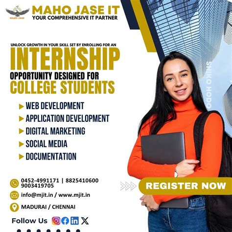 Maho Jase It On Linkedin Technology Internship Immediate Chennai