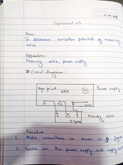 Ionisation Potential Of Mercury Experiment Pdf