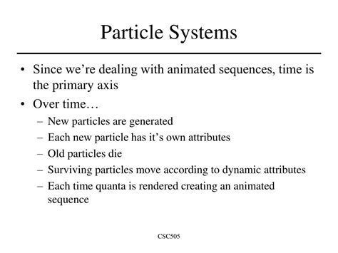 PPT Particle Systems PowerPoint Presentation Free Download ID 6523218