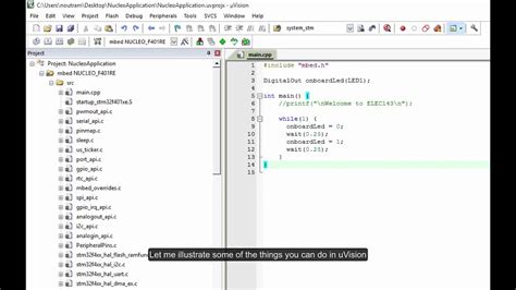 debugging mbed projects with uvision 1080p youtube