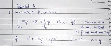 Solution Gradient Theorem Divergence Theorem And Stokes Theorem