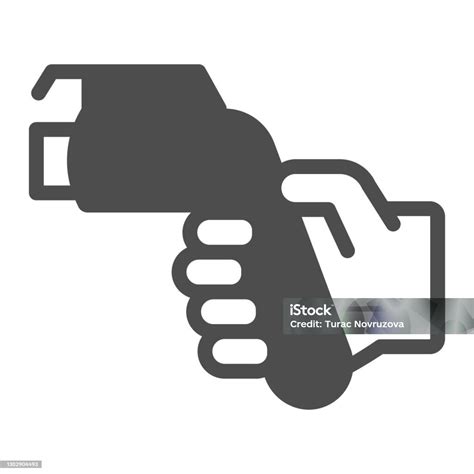 핸드 솔리드 아이콘으로 총을 급유 전기 자동차 개념 흰색 배경에 가솔린 노즐 기호 모바일 및 웹에 대한 글리프 스타일의 급유 총 아이콘인간의 손 벡터 그래픽 급유에 대한