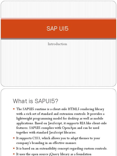 Sap Ui5 Pdf Json Modelviewcontroller