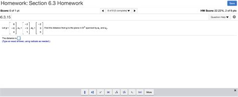 Solved Homework Section 6 3 Homework Save Score 0 Of 1 Pt