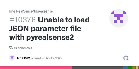 Unable To Load Json Parameter File With Pyrealsense2 · Issue 10376