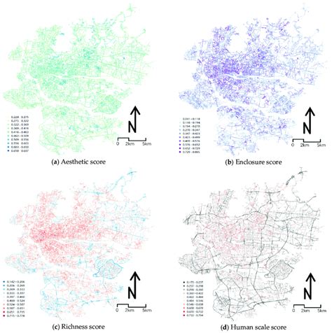 The Spatial Distribution Of Selected Streetscape Perception Indices Download Scientific Diagram