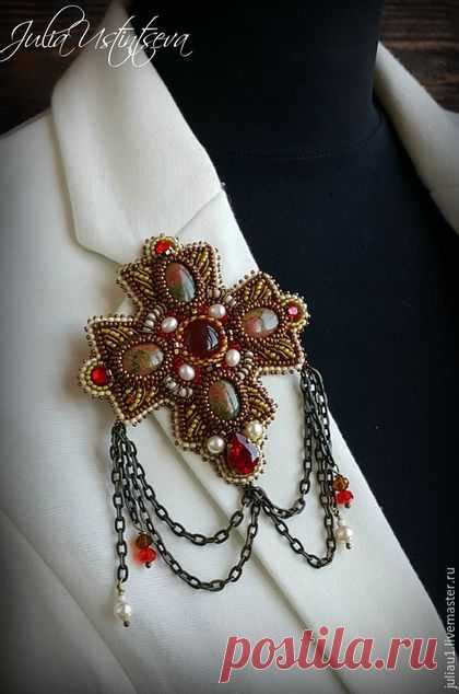 17 Броши ручной работы Ярмарка Мастеров ручная работа Купить Брошь Бисер Броши Постила