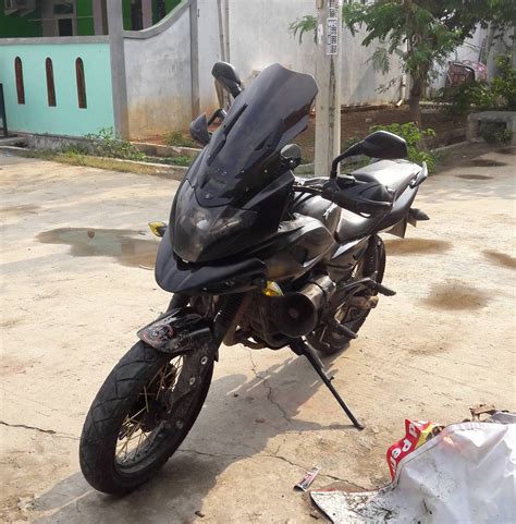 Modified Black Bajaj Pulsar 220 Adventure Modifiedx