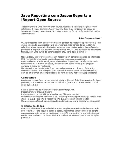 java com ireport download grátis pdf xml java linguagem de