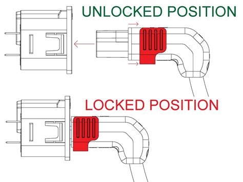 ACS131 DBK Iec Lock C13 Inline Rewirable R A Up Down Iec Lock Wagner Online Electronic Stores