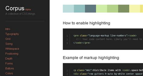 Corpus Toolkit A Collection Of Css Things Designbeep
