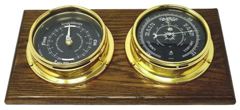 Tabic Clocks Handmade Prestige Brass Tide Clock Traditional Barometer