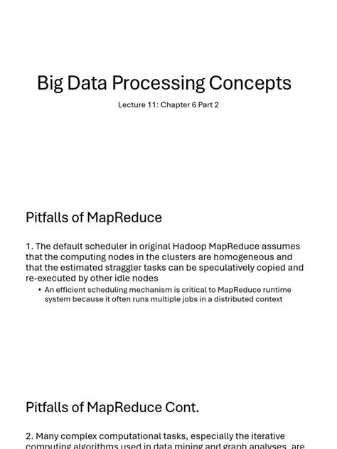 Lecture 11 Chapter 6 Part 2 Big Data Processing Concepts Pdf Map