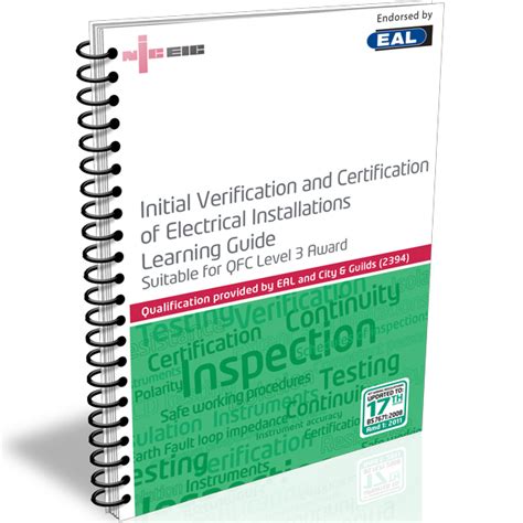 Niceic Learners Guide For Initial Verification And Certification Of Electrical Installations