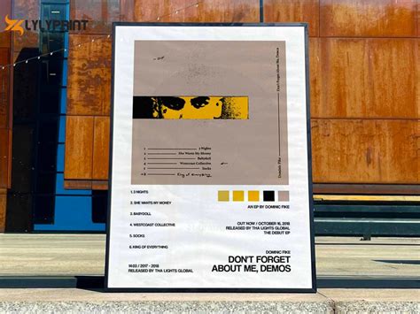 Dominic Fike Dont Forget About Me Demos Album Cover Poster 2