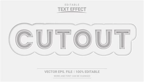Premium Vector Cutout Illustrator Vector Text Effect