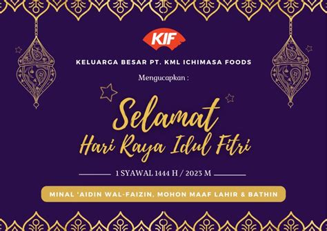 Foodandbeverageindustry Idulfitri Team Pt Kml Ichimasa Foods Kif