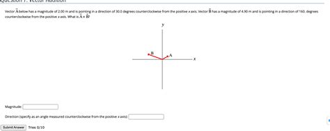 solved counterclockwise from the positive x ﻿axis what is