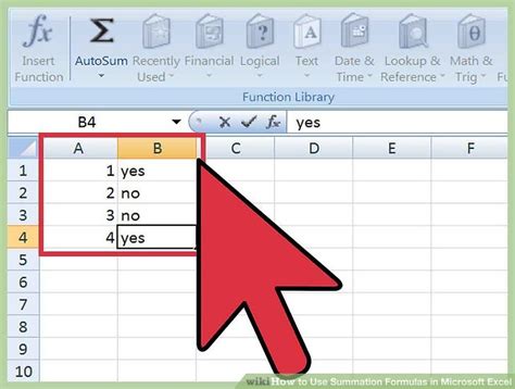 4 Ways To Use Summation Formulas In Microsoft Excel Wikihow