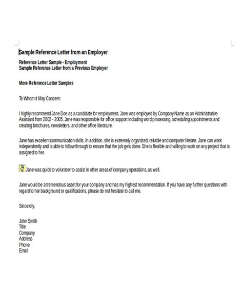Work Reference Letter Template ~ Proxxity