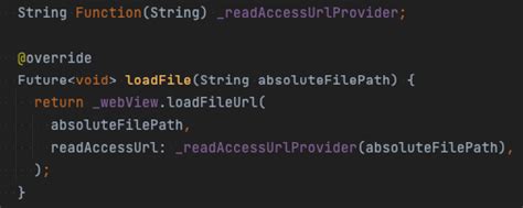 `readaccessurl` Of The Webviewflutterwkwebview Should Be Accessible For Customization · Issue