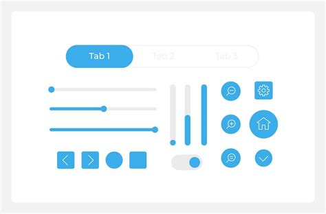 Premium Vector Manage Options Ui Elements Kit