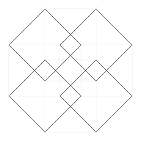 Clipart 8 Squares Illusion