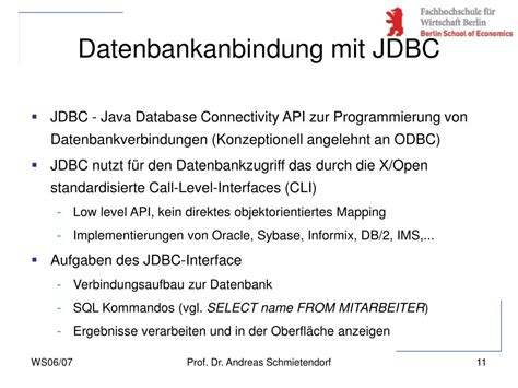 Ppt Programmierung Von Clientserver Anwendungen Verwendung Von Api‘s Jdbc Powerpoint