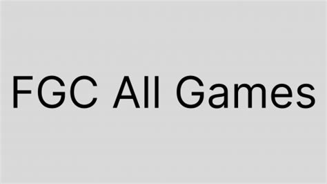 Create A Fgc All Games Tier List Tiermaker