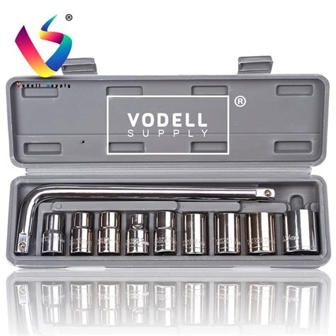 Set Kotak Alat Spanar 10pcs 1 2 L Type Spanner Box Socket Set Box Set Spanner Wrench Tools Set