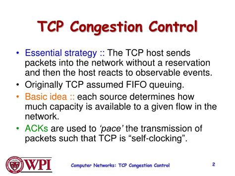 PPT TCP Congestion Control PowerPoint Presentation Free Download ID