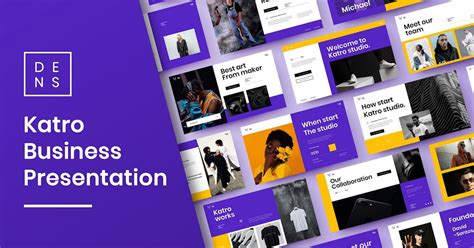 Katro — бизнес шаблон Powerpoint Шаблоны презентаций Включая творческий и компания Envato