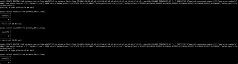 【primary Table】description Failed To Routine Load Data When Op Was