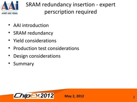 Sram Redundancy Insertion Ppt Data Storage And Warehousing Computing