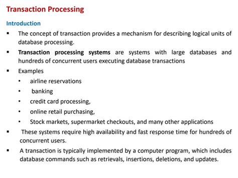 Data Base Management System Notes On Concurrency Control Ppt