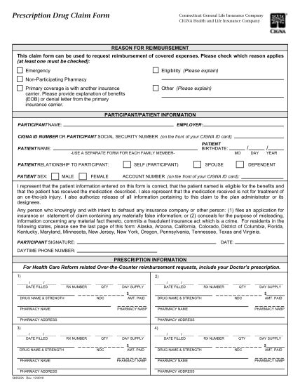 Cigna Home Delivery Pharmacy Fax Form For Providers Homemade Ftempo