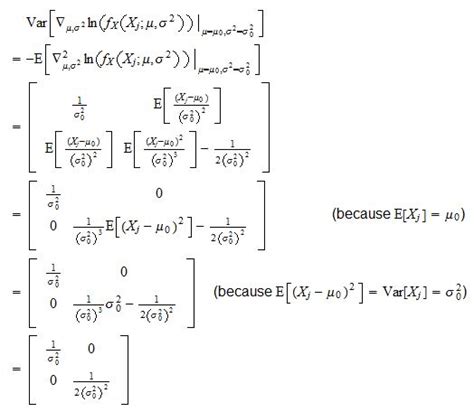 Normal Distribution Maximum Likelihood Estimation