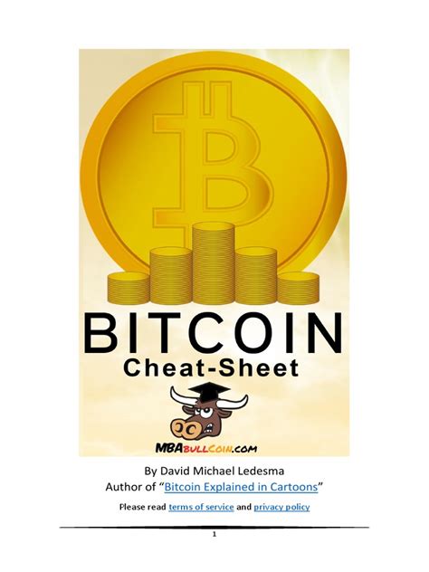 Bitcoin Cheatsheet Pdf Bitcoin Cryptocurrency