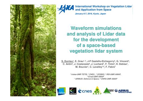 pdf waveform simulations and analysis of lidar data for the