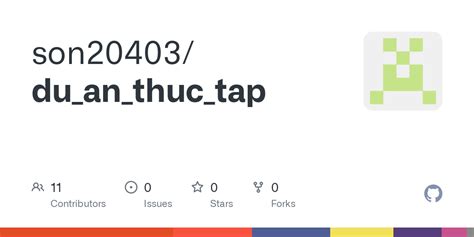 GitHub Son20403 Du An Thuc Tap