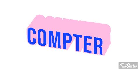 Compter Word Animated  Logo Designs