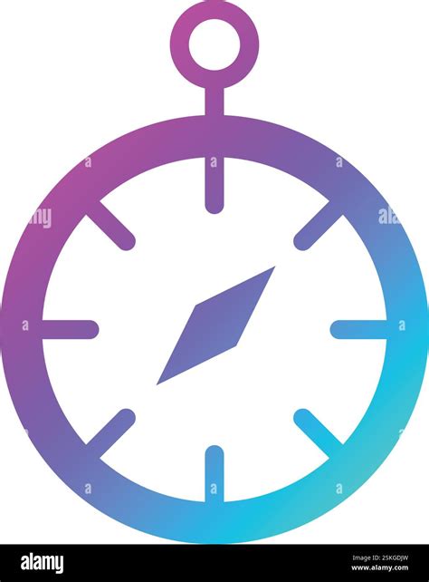 Compass Filled Icon Stock Vector Images Alamy