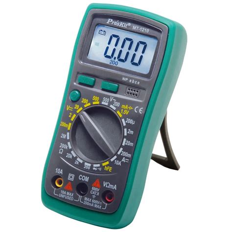 Proskit Mt 1210 3 12 Compact Digital Multimeters Manual Range Cap Ohm Transistor Diode Tester