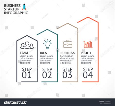 Vector Linear Arrows Infographic Diagram Chart Stock Vector Royalty Free 499524313
