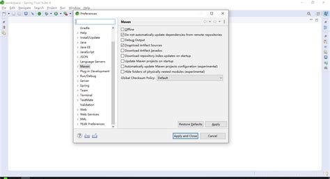 简记 在spring tool suite sts 配置使用本地已有的maven和maven仓库 maven的spring的仓库 csdn博客