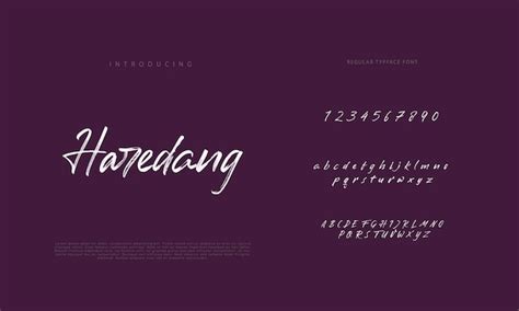 Premium Vector Handwritten Script Font Hand Drawn Brush Style Modern Calligraphy Cursive