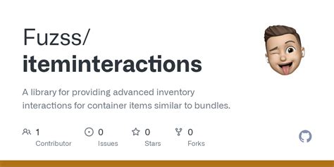 Github Fuzssiteminteractions A Library For Providing Advanced Inventory Interactions For