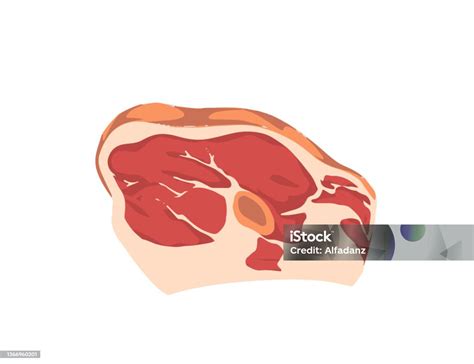 흰색 배경에 바베큐 벡터 일러스트에 대 한 원시 슬라이스 고기 스테이크 신선한 고기의 조각 0명에 대한 스톡 벡터 아트 및 기타 이미지 0명 고기 날것 Istock