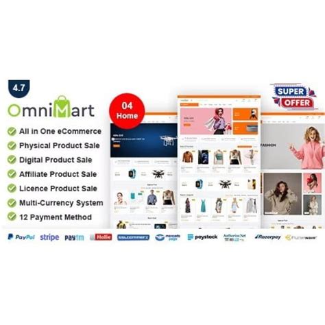 Omnimart Ecommerce Cms Laravel Ecommerce Script Nqe